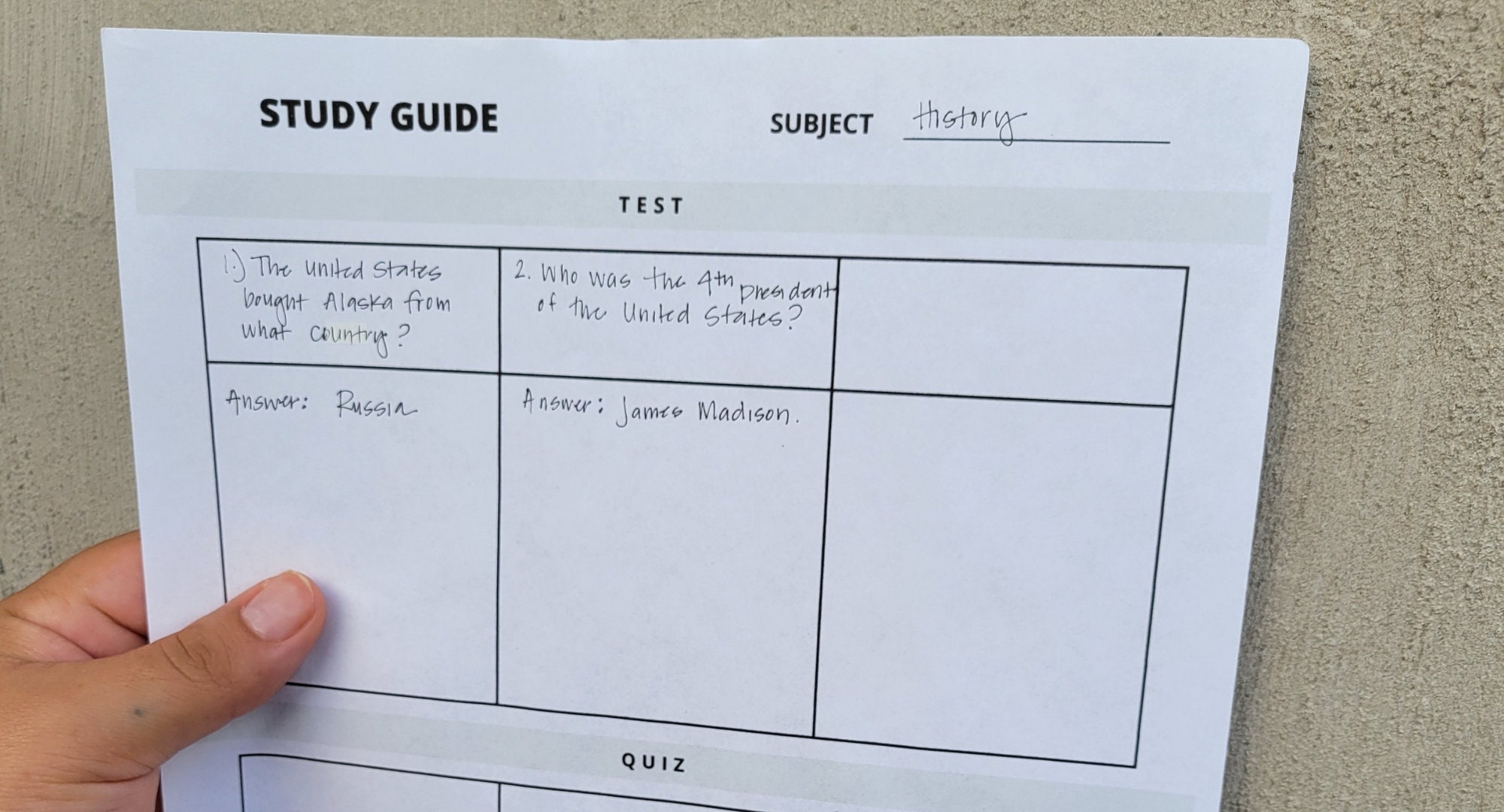 Easy Study Guide Template - Etsy