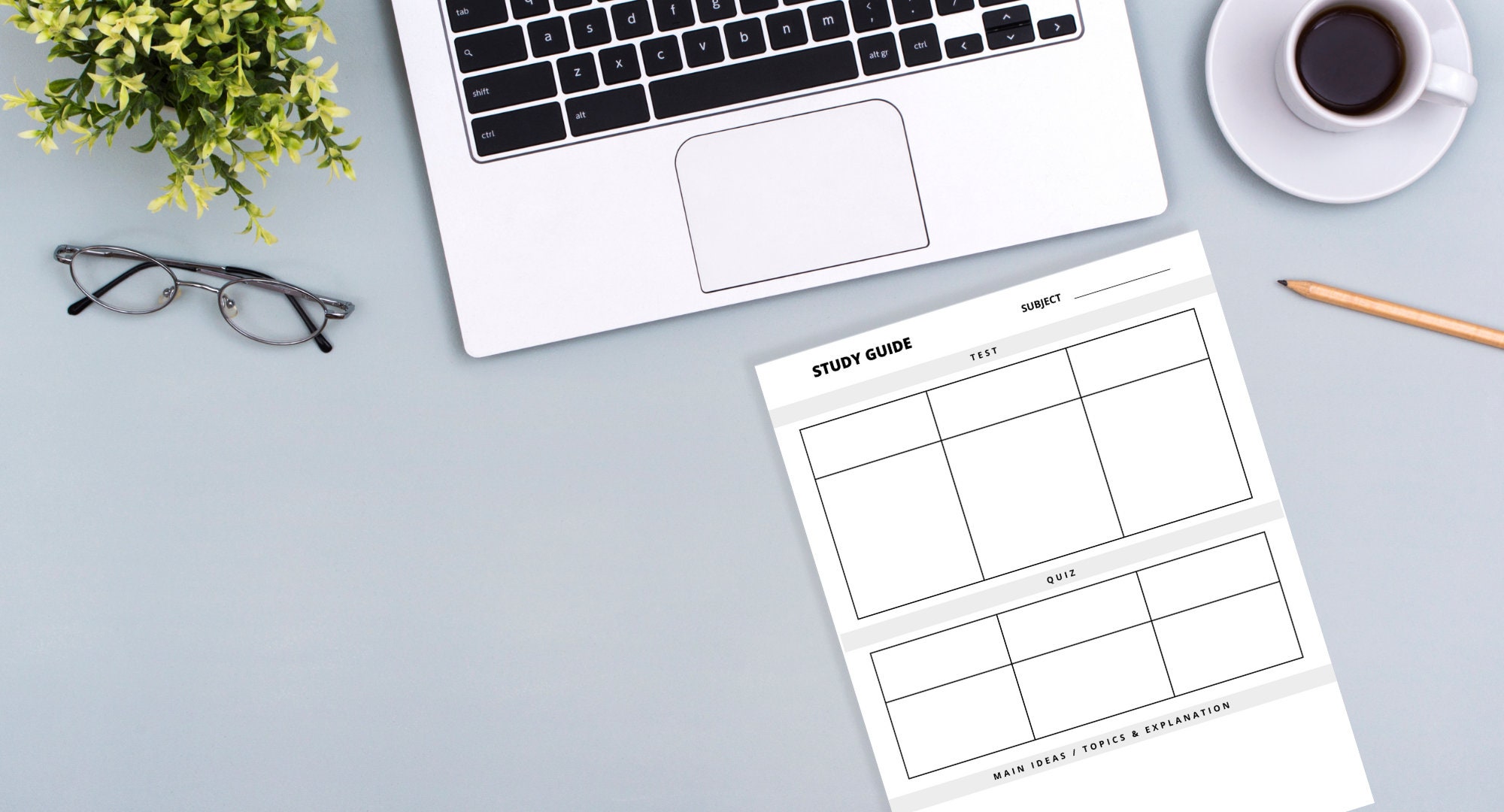 Easy Study Guide Template - Etsy