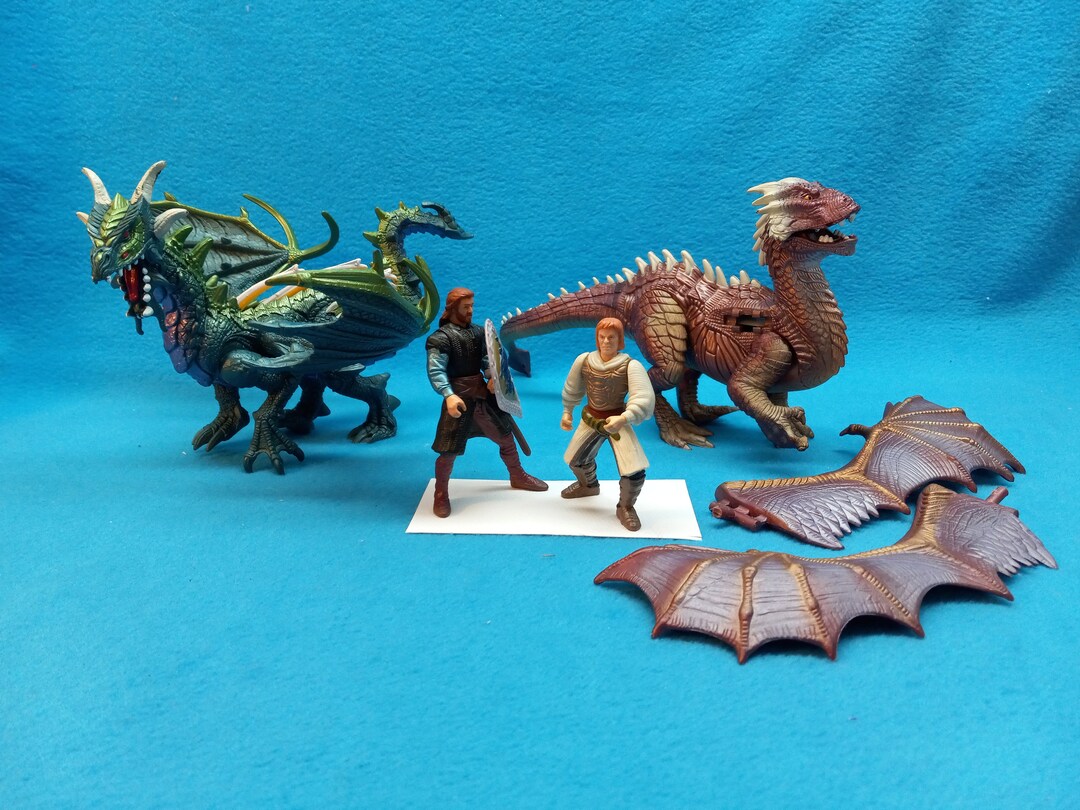 Vintage Dragon Heart Movie Characters and Dragons. Draco, Razorthorne ...