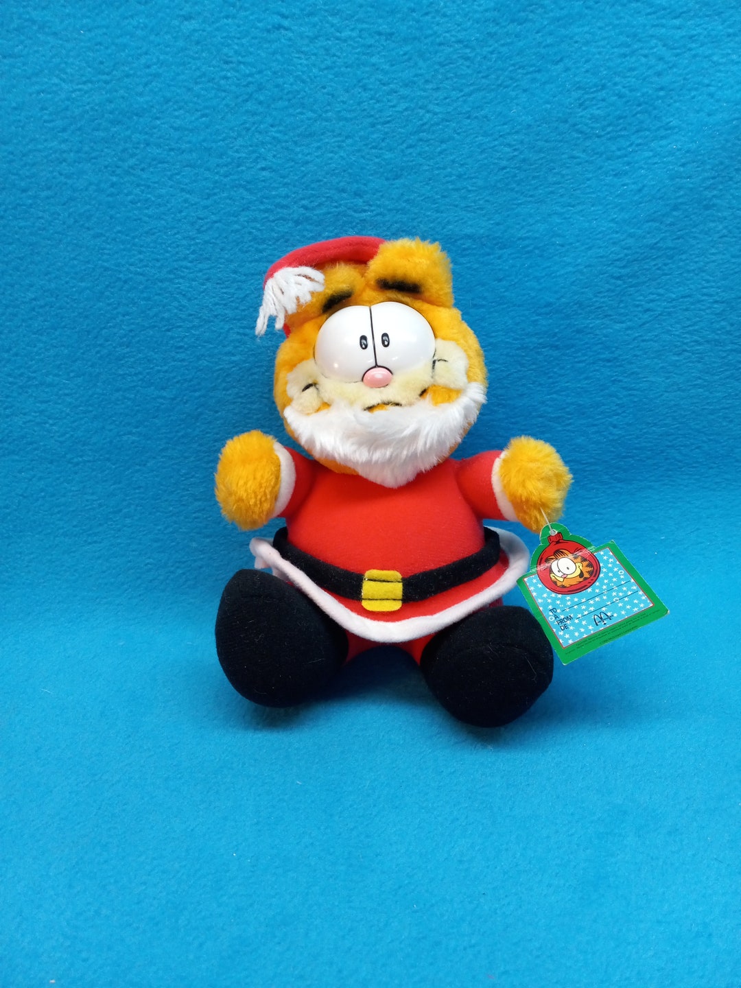 Vintage Garfield Santa Claus Plush Mcdonald's - Etsy