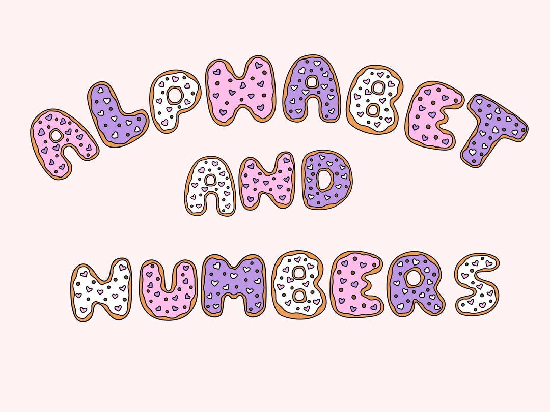 Alphabet Letters Cookies, Donut Alphabet, Donut Numbers, Birthday Cards ...