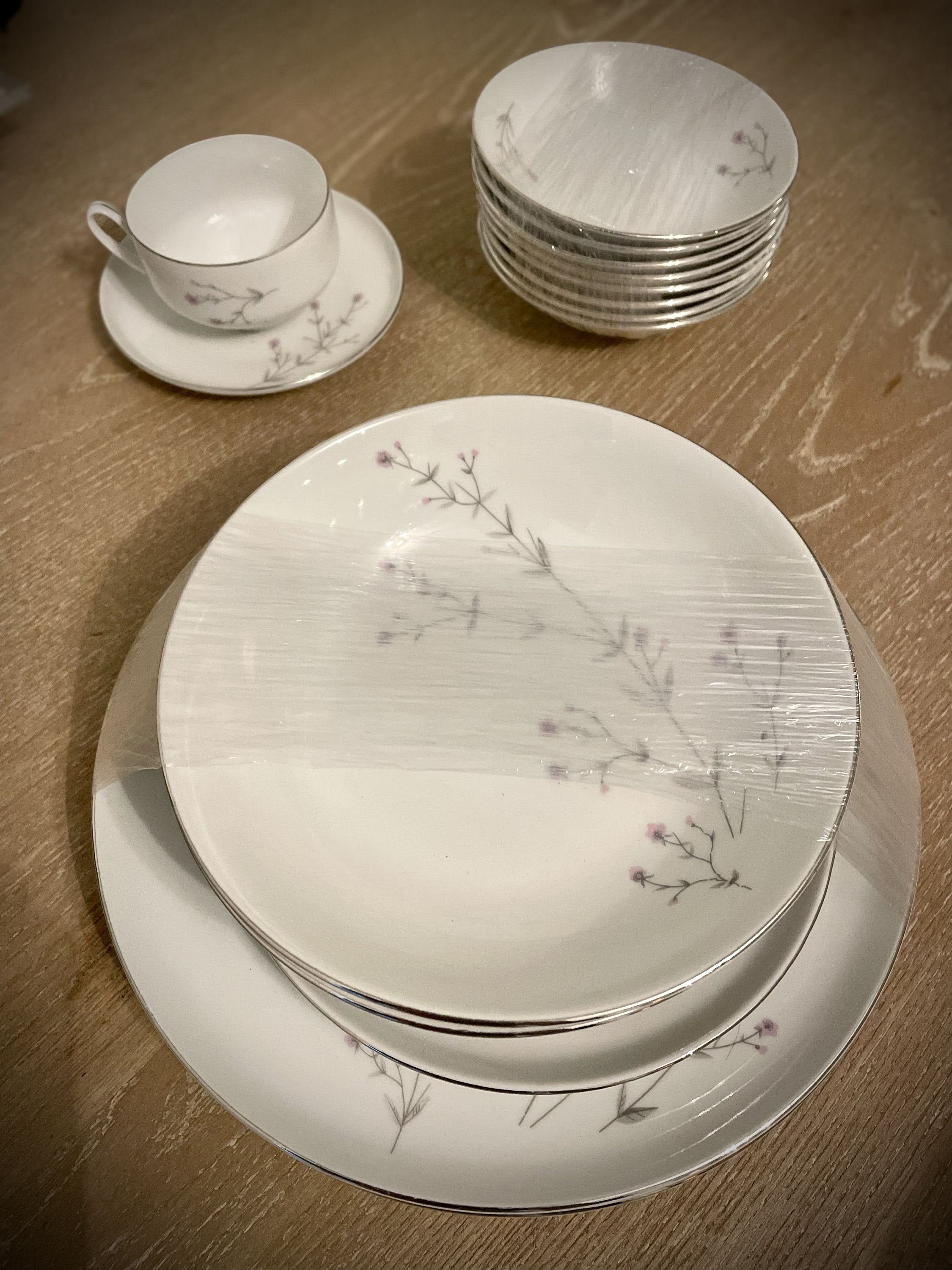 Vintage "cherry Blossom" Pattern Fine Bohemian China Czechoslovakia ...