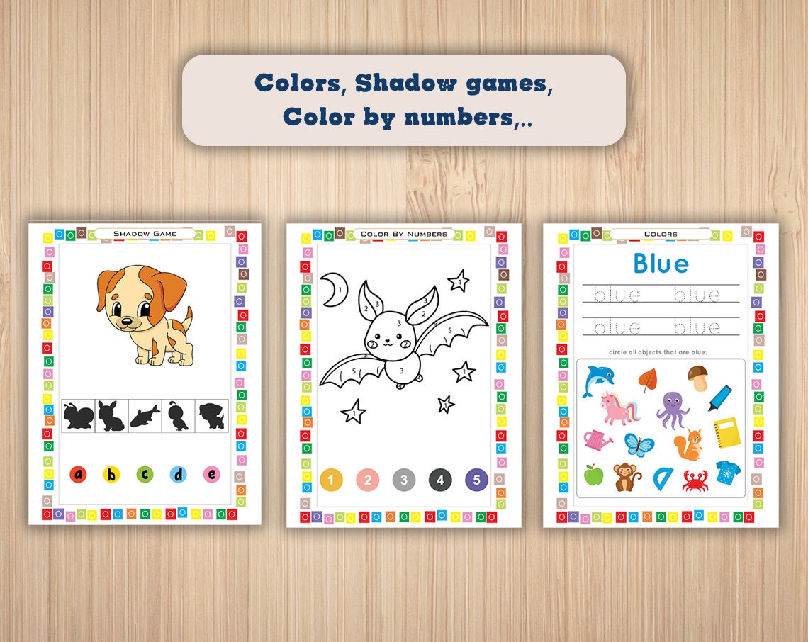 20x Activity Book Toddler Printable, Toddler Activities Printable ...