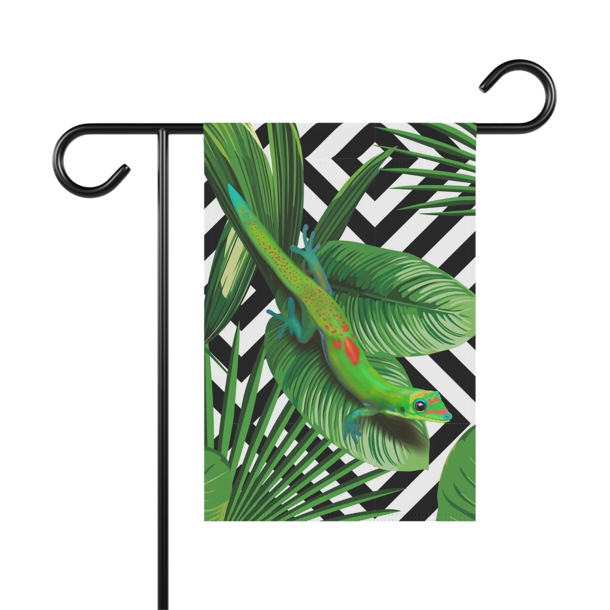 Tropicana Day Gecko Garden & House Banner - Etsy