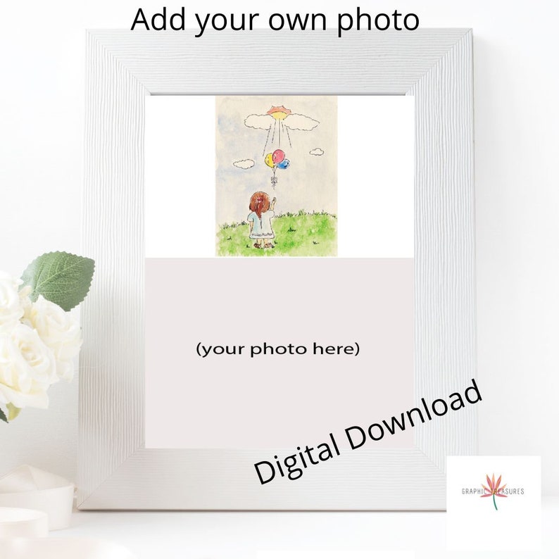 Happy Birthday in Heaven Photo Frame Template Customize With - Etsy Ireland