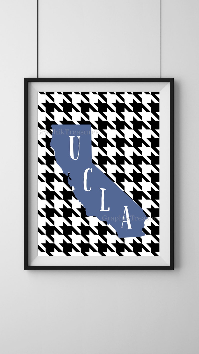 UCLA Wall Art, UCLA Wall Prints, UCLA Wall Decor, Dorm Decor, Bruins ...