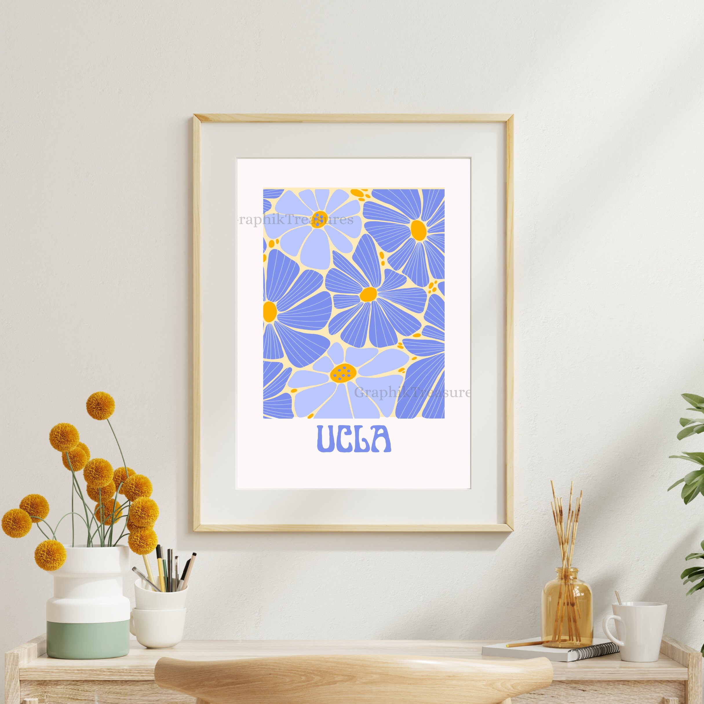 UCLA Wall Art, UCLA Gifts, UCLA Wall Decor, Ucla, College Wall Art ...