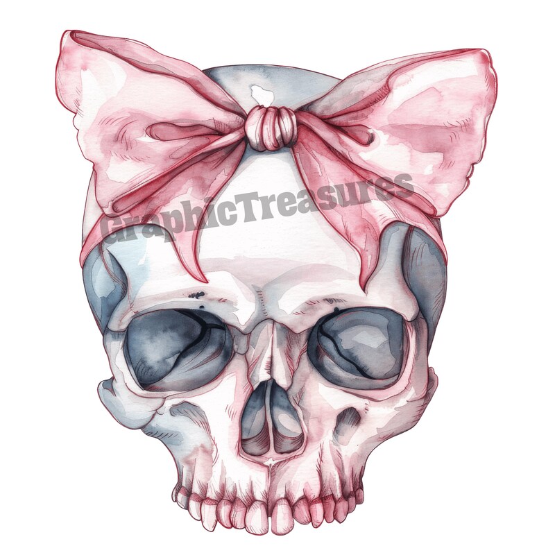 Girly Skull - Etsy