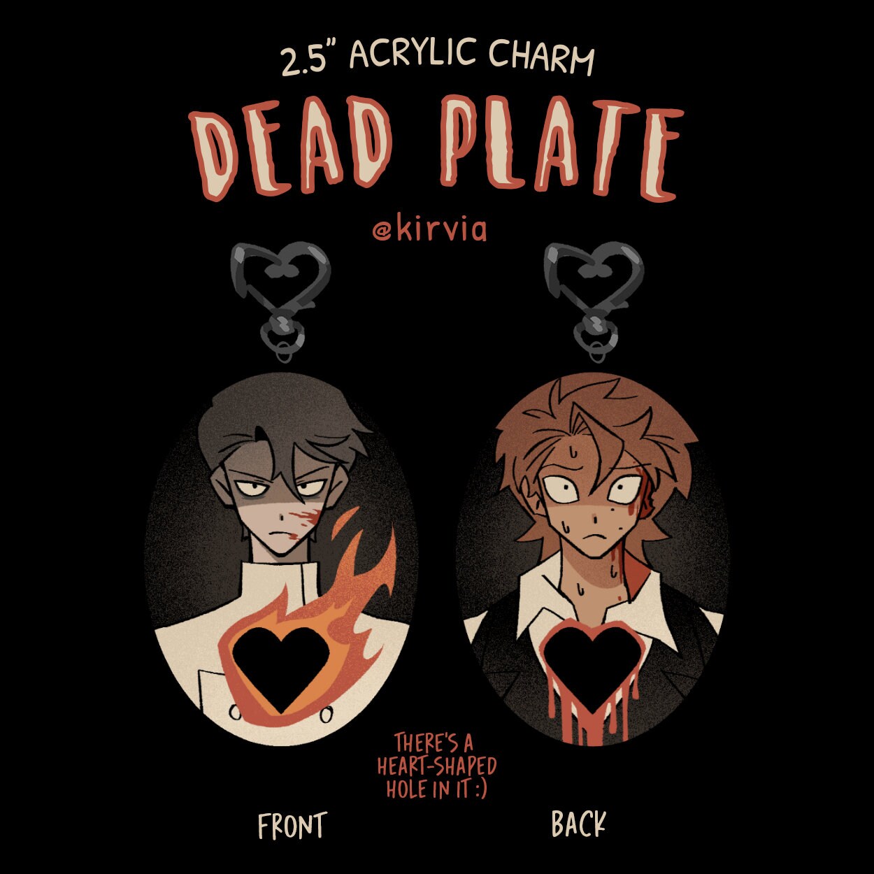 PREORDER Dead Plate Portrait Keychain - Etsy