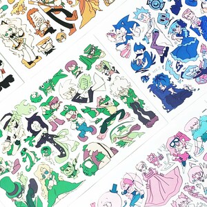 Color Series Multifandom Sticker Sheets - Etsy