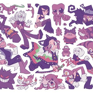 Color Series Multifandom Sticker Sheets - Etsy