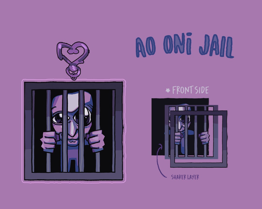 PREORDER G1 Ao Oni Jail Shaker Charm - Etsy