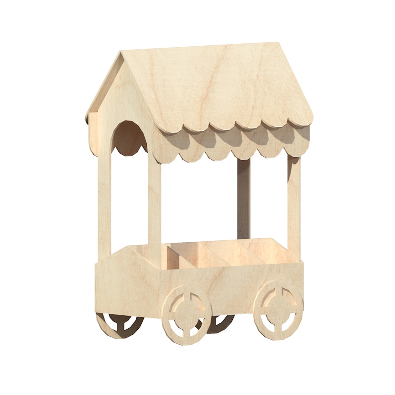 Candy Cart Pack 1, Laser Cut Design, File Vector for Laser,svg,laser ...