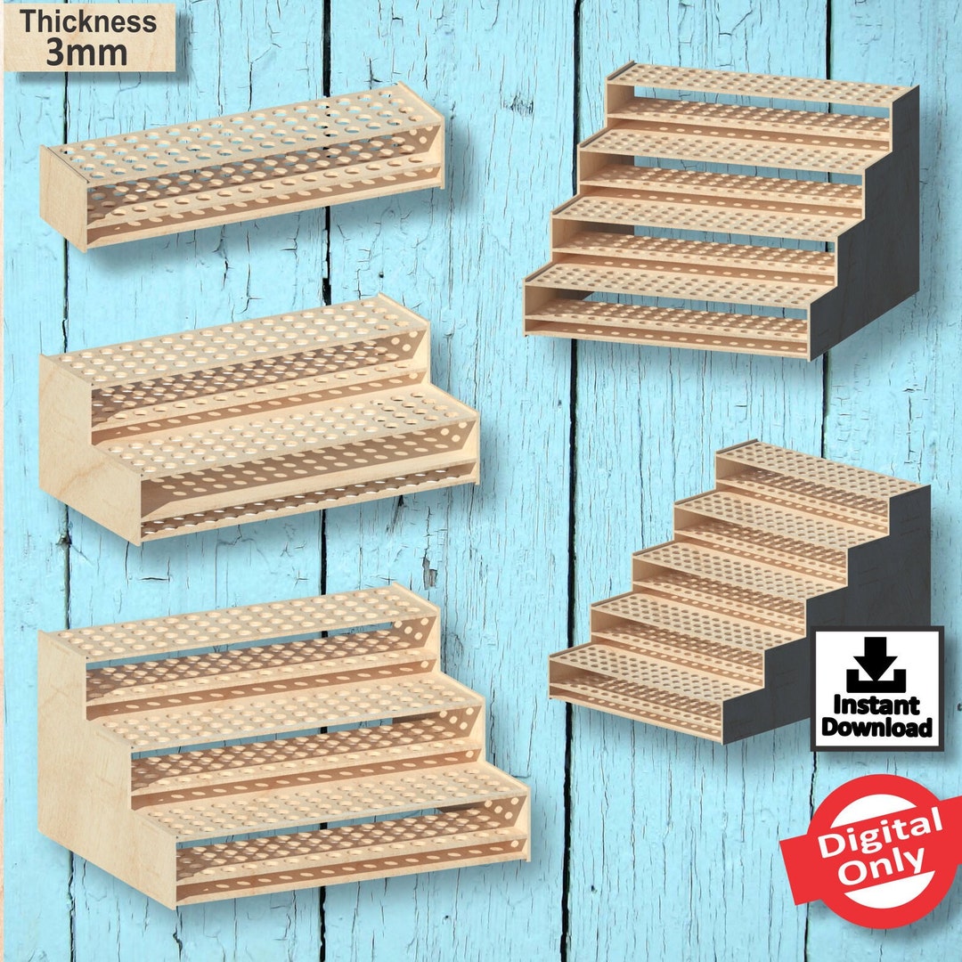 Markers Holder Pack 14, Laser Cut Design, File Vector for Laser,svg ...