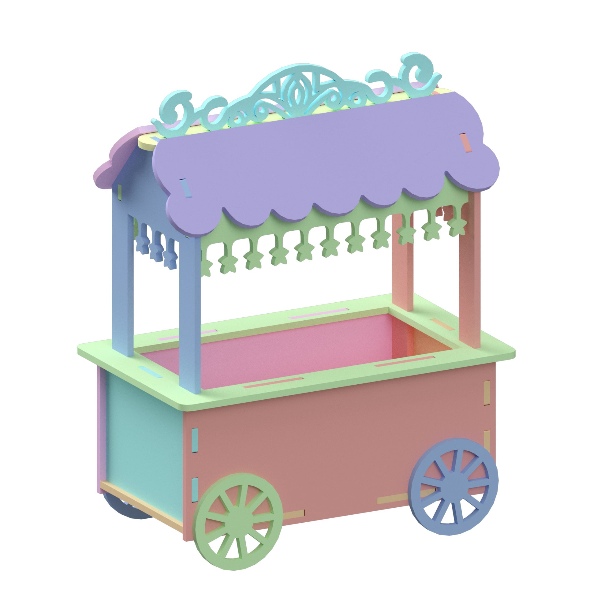 Candy Cart Pack 3, Laser Cut Design, File Vector for Laser,svg,laser ...
