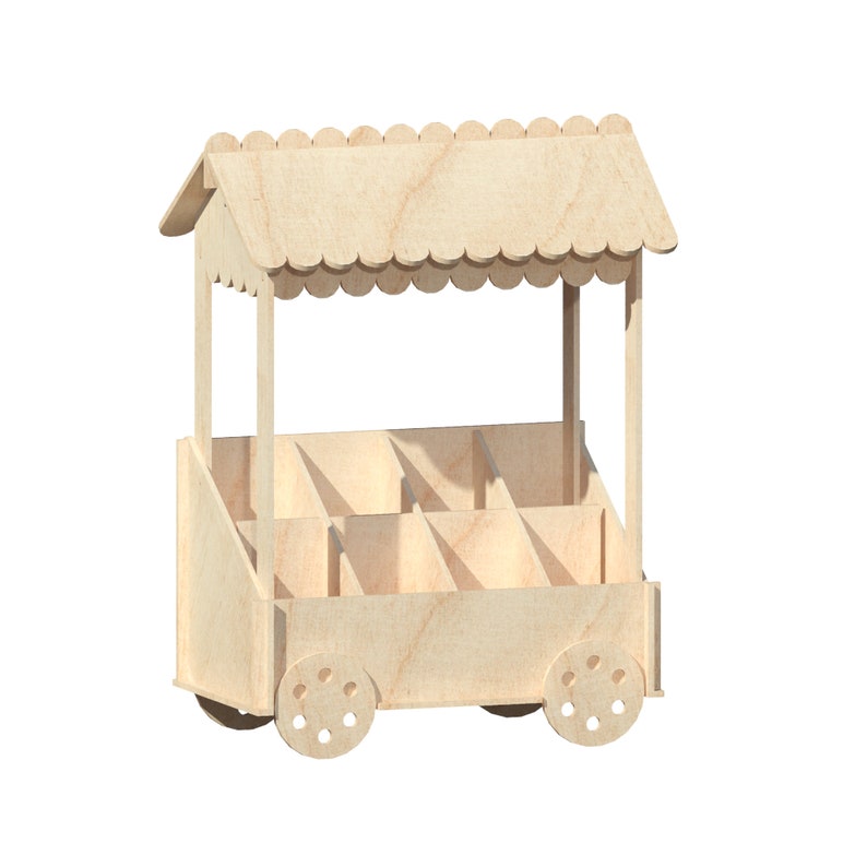 Candy Cart Pack 1, Laser Cut Design, File Vector for Laser,svg,laser ...