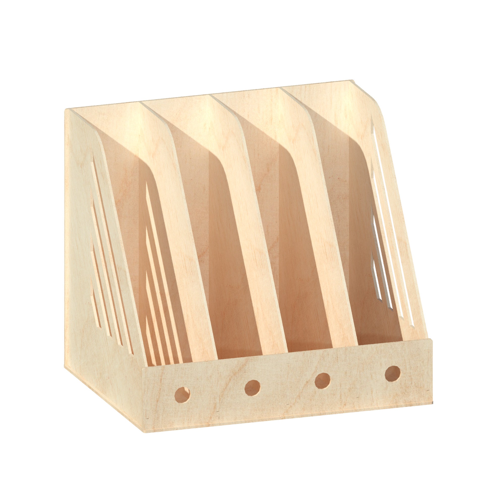 Vertical File Folder Holder Pack 1 Laser Cut Design File - Etsy