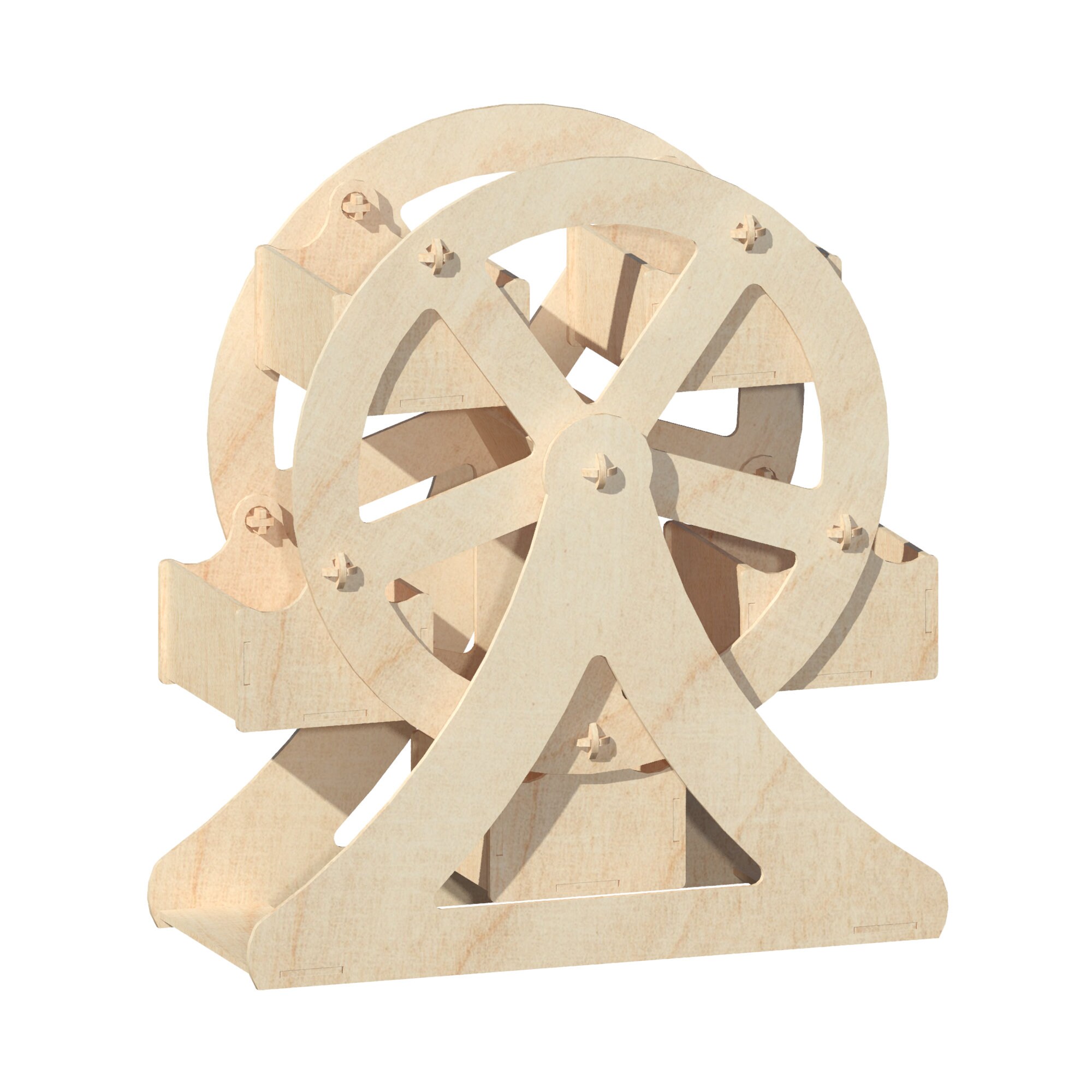 Ferris Wheel Laser Cut Design File Vector for - Etsy