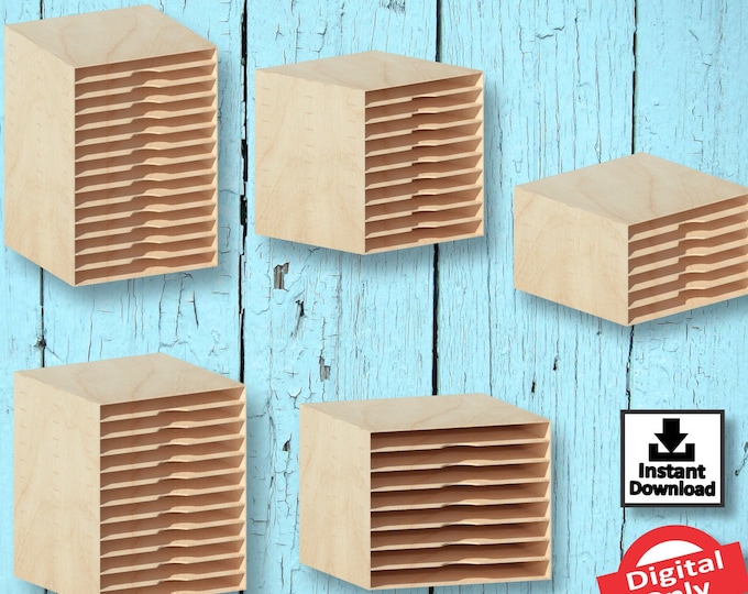 12x12 Paper Holder 16 Slot IKEA® or Desk - Etsy UK