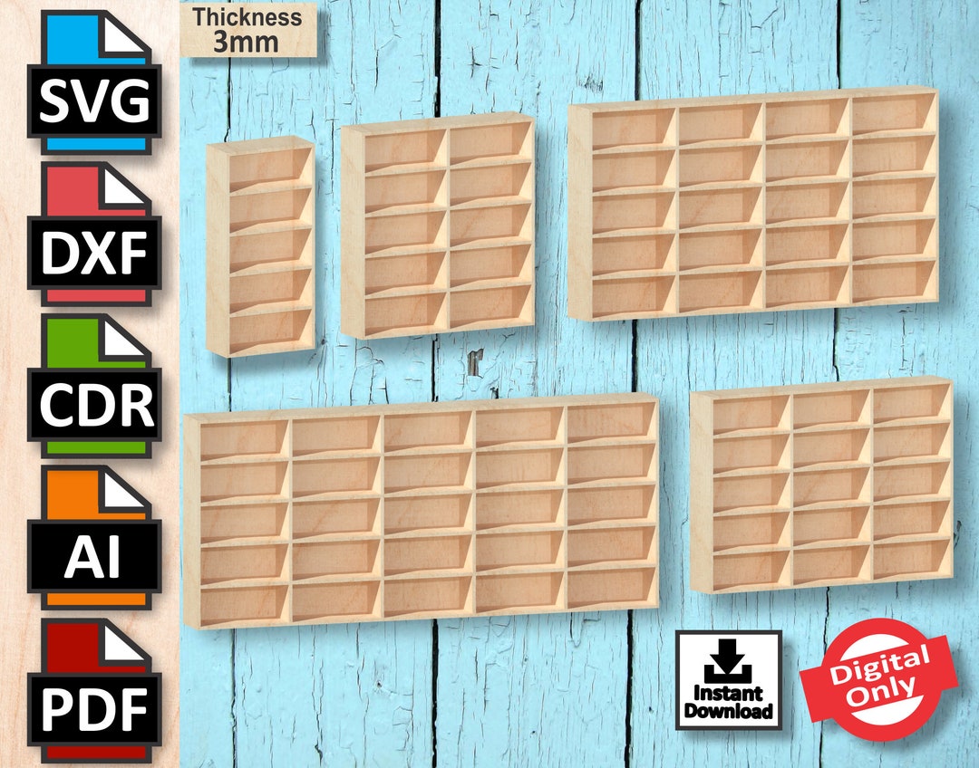 Car Storage Pack 1 Laser Cut Design File Vector for - Etsy