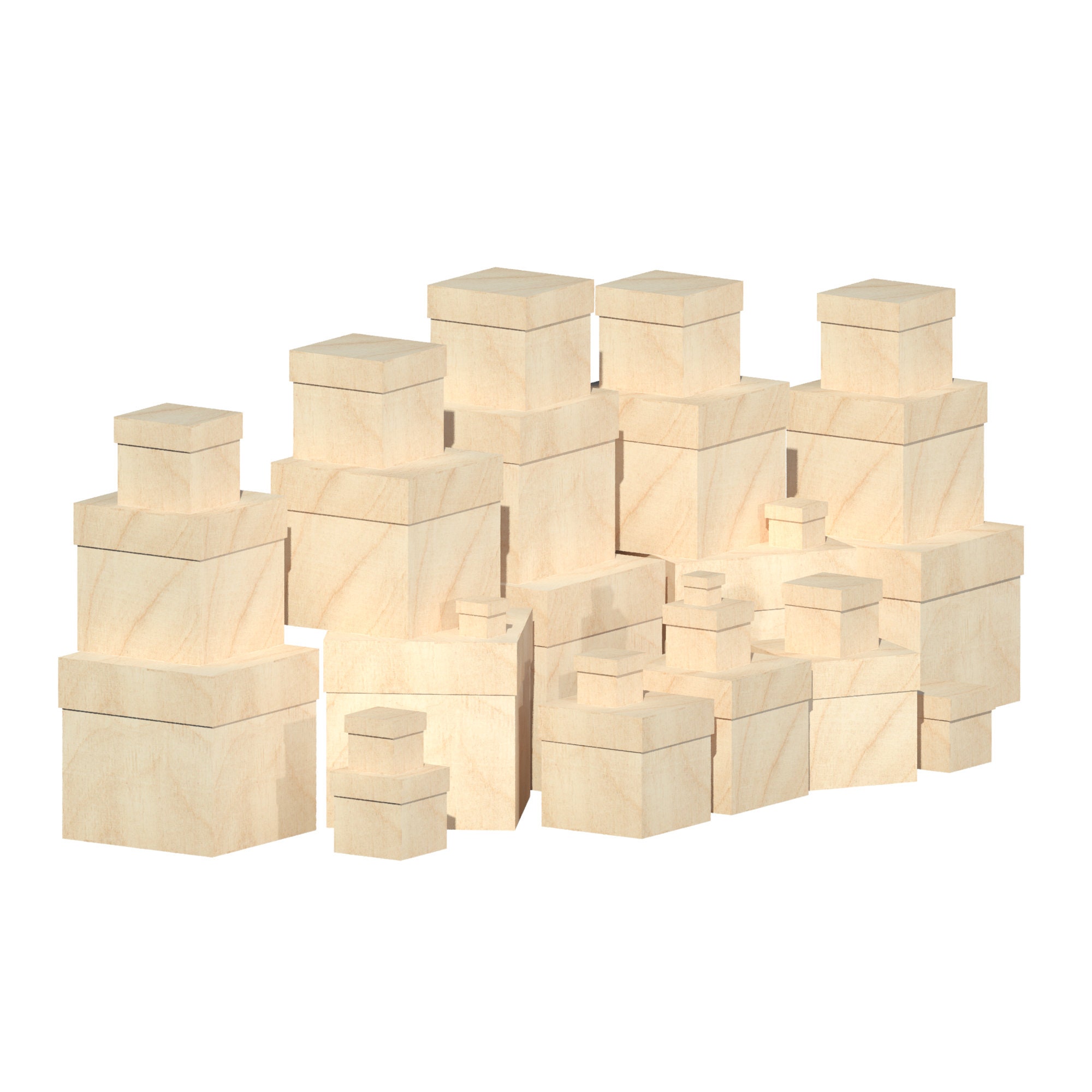 27 Boxes Collection Pack, Box Template, Laser Cut Template, File Vector ...