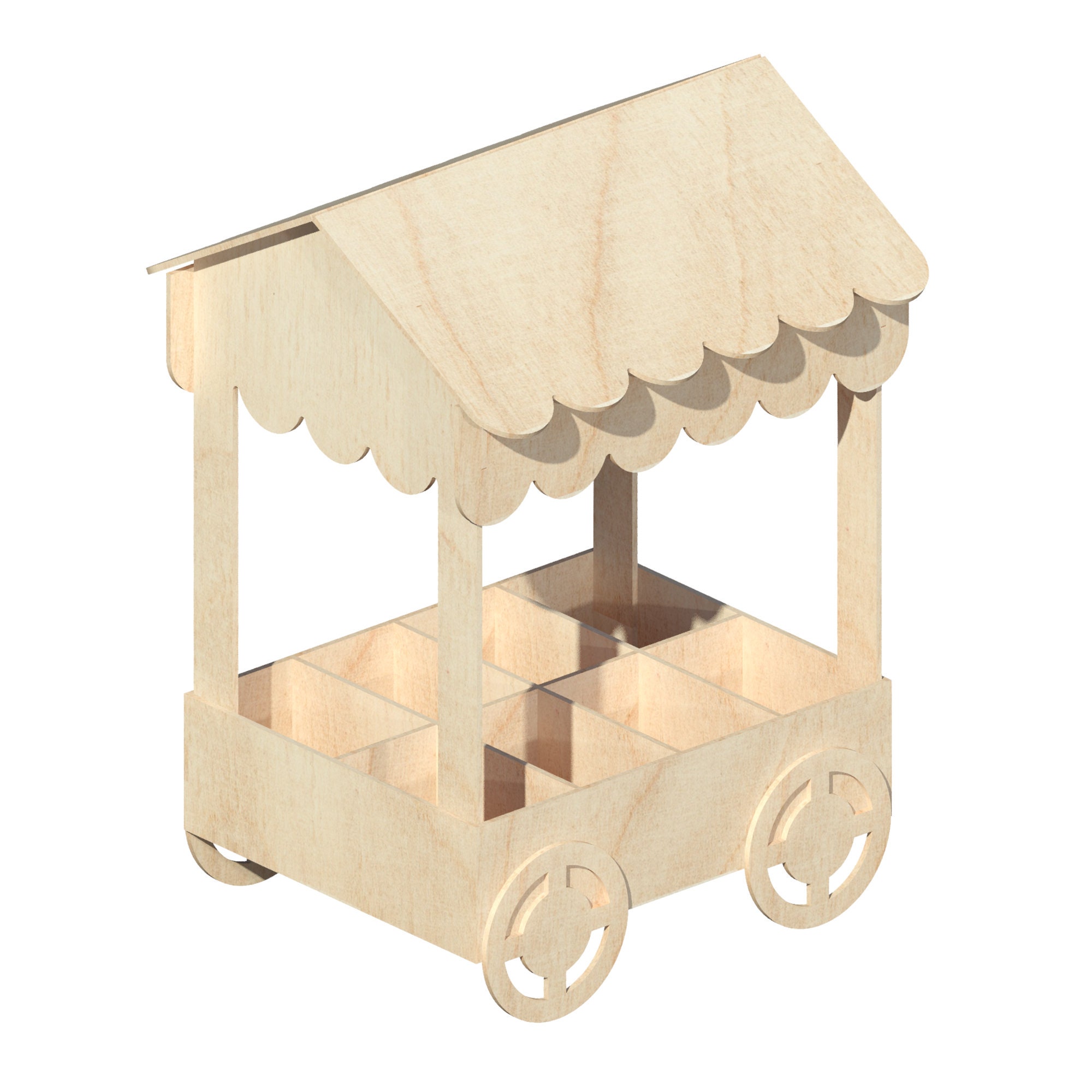 Candy Cart Pack 1, Laser Cut Design, File Vector for Laser,svg,laser ...