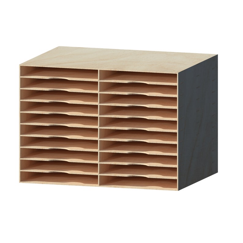 Desktop Organizer File Folio Size Pack 2 Laser Cut Design - Etsy