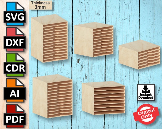 12x12 Paper Holder 16 Slot IKEA® or Desk - Etsy UK