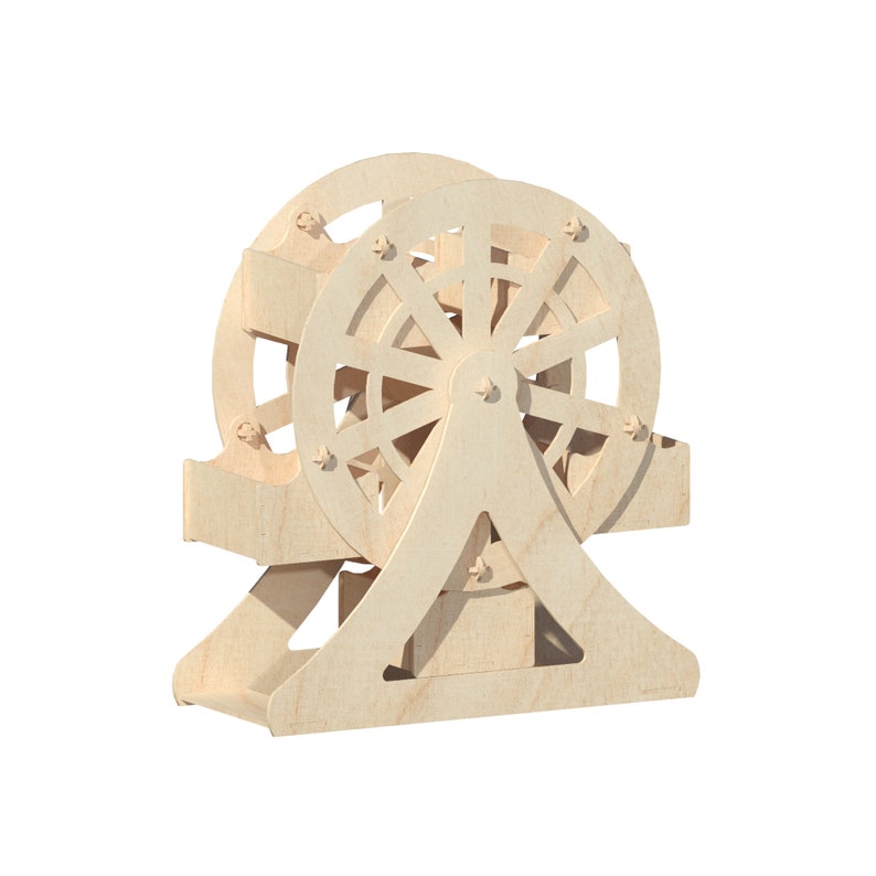 Ferris Wheel Laser Cut Design File Vector for - Etsy