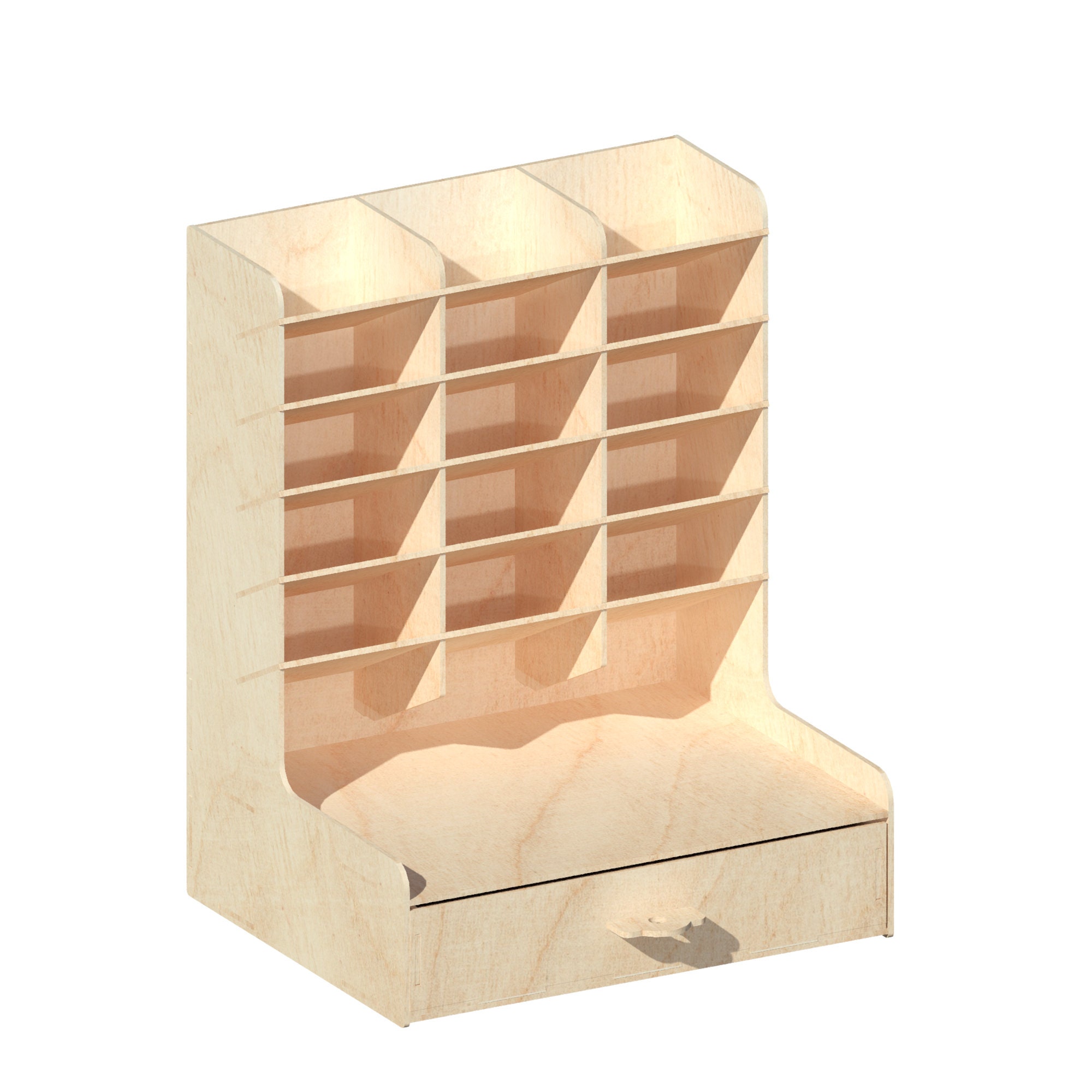 Desktop Organizer Pack 2 laser cut Design file Vector for - Etsy España