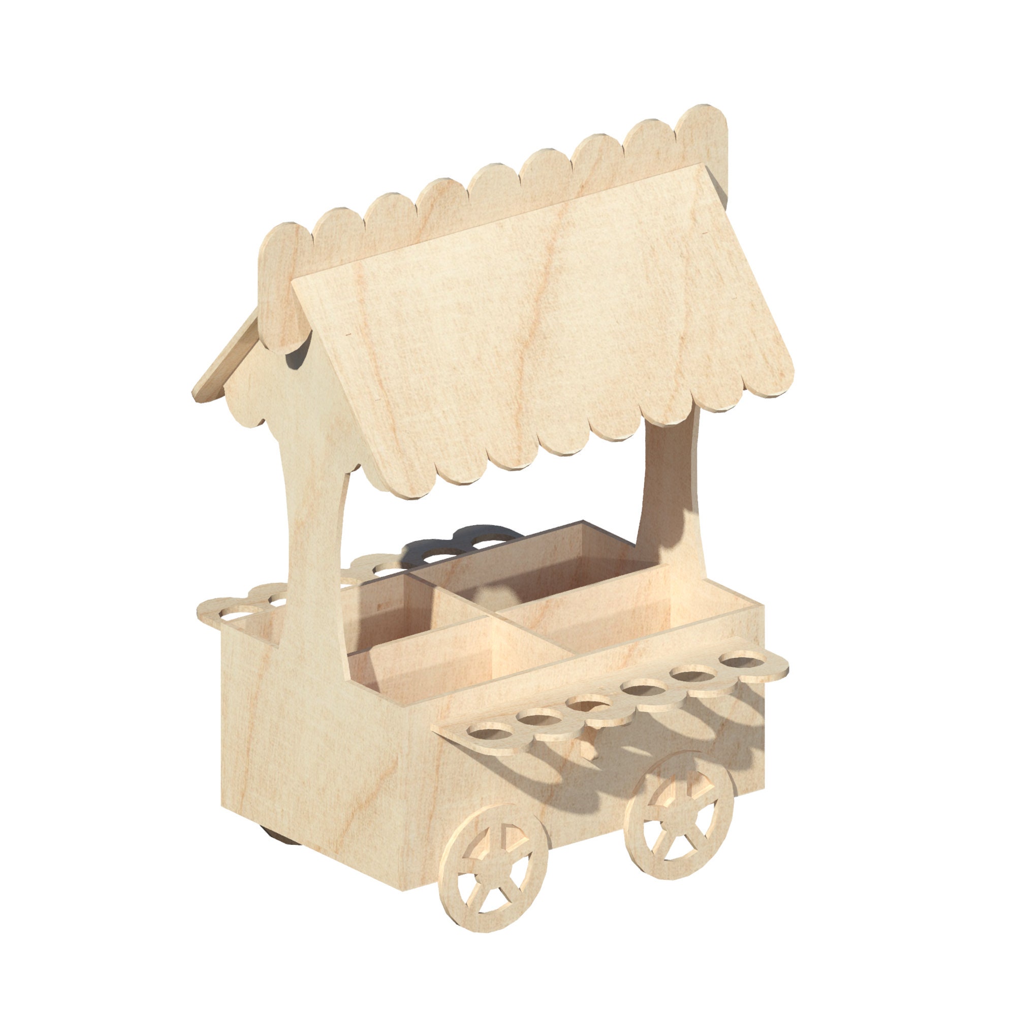 Candy Cart Pack 1 Laser Cut Design File Vector for - Etsy