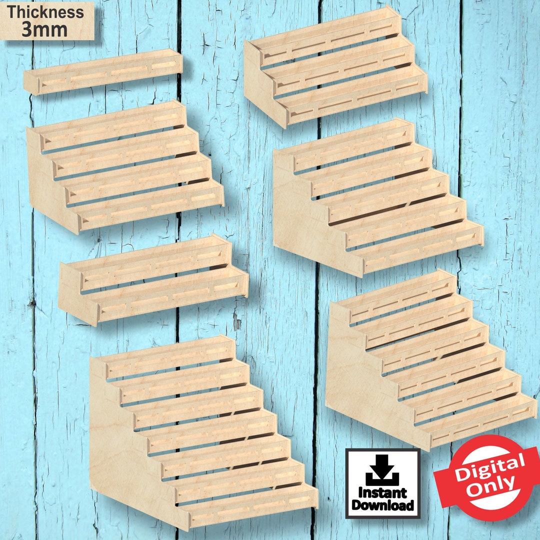 Nail Polish Organizer Pack 1, Laser Cut Design, File Vector for Laser ...