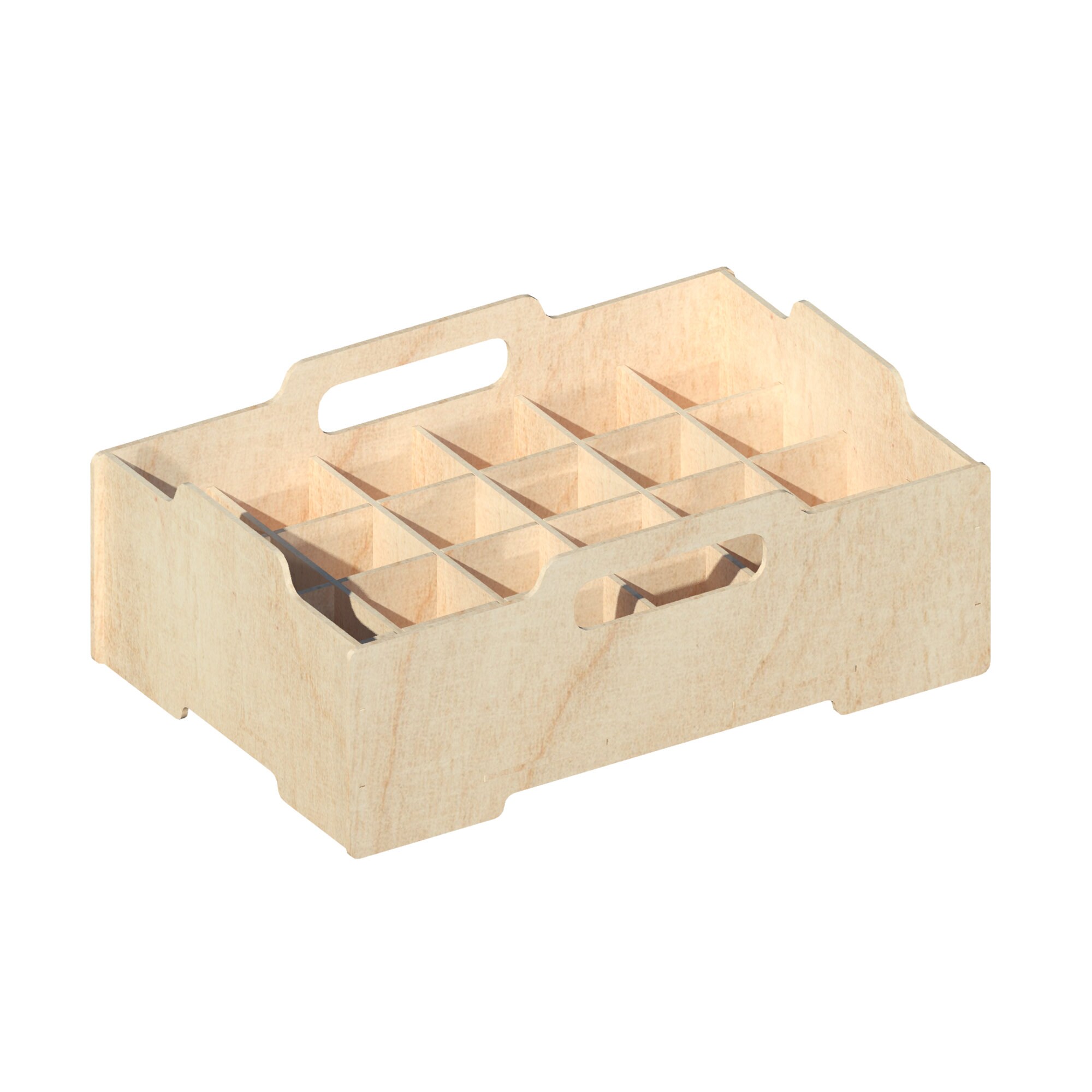 Storage Box With Dividers Pack 1 Laser Cut Design File Vector for Laser ...