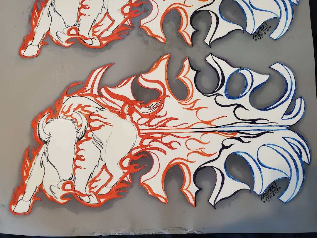 Flame Buffalo - Etsy