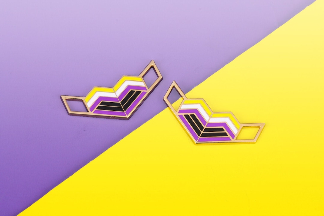 Non-binary Pride Flag Love Lace Locks Shoe Clips Charm - Polyamorous ...