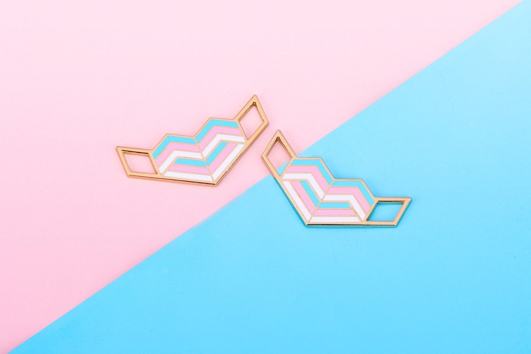 Trans Pride Flag Love Lace Locks Shoe Clips Charm Demigirl Pride ...