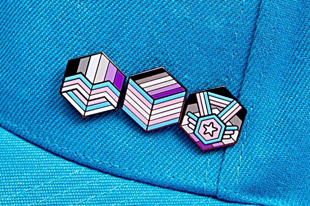 Transgender Asexual Pride Pins Flag Love Medal Toric Agender Pins ...