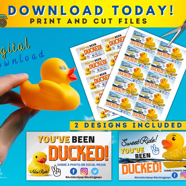 Youve Been Ducked Printable - Etsy