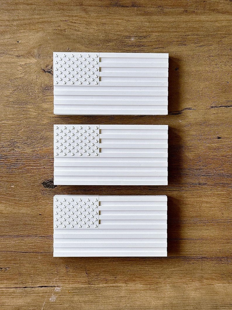 Plaster Model 3 Pack US Flag Small - Etsy