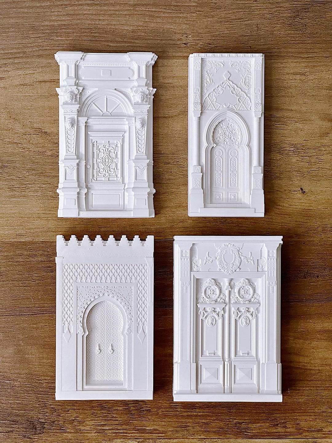 Architecture Plaster Models 4 Pack Mini Doors - Etsy