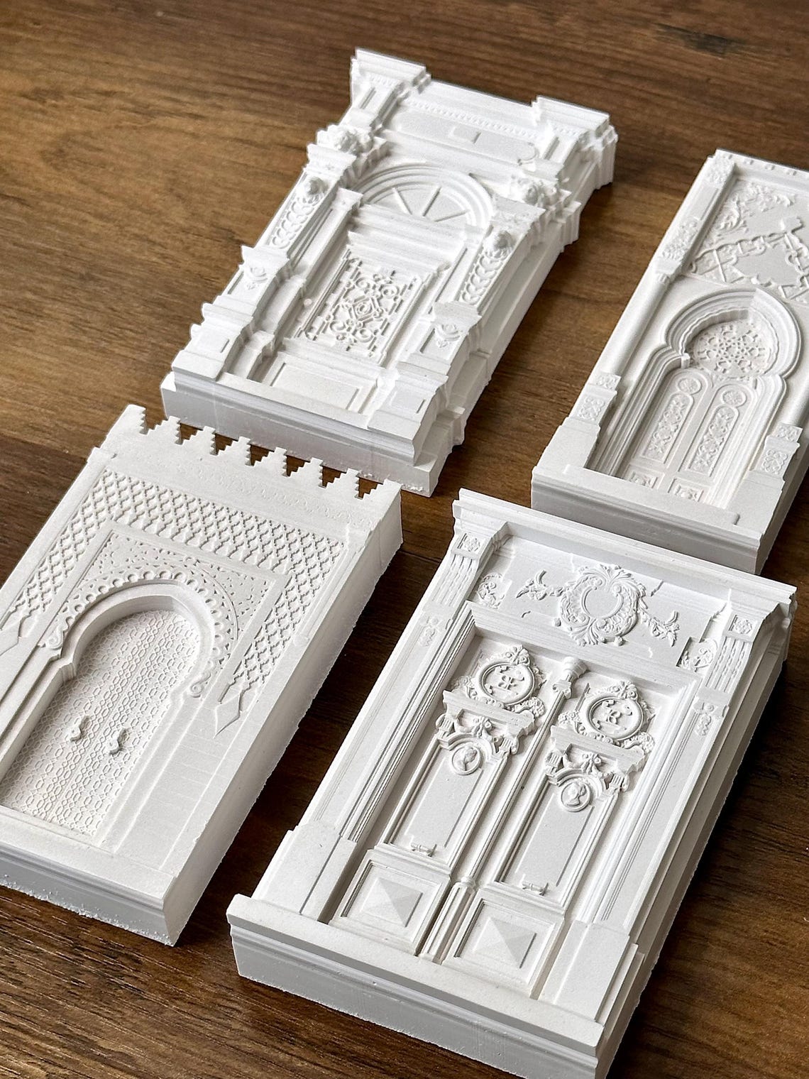 Architecture Plaster Models 4 Pack Mini Doors - Etsy
