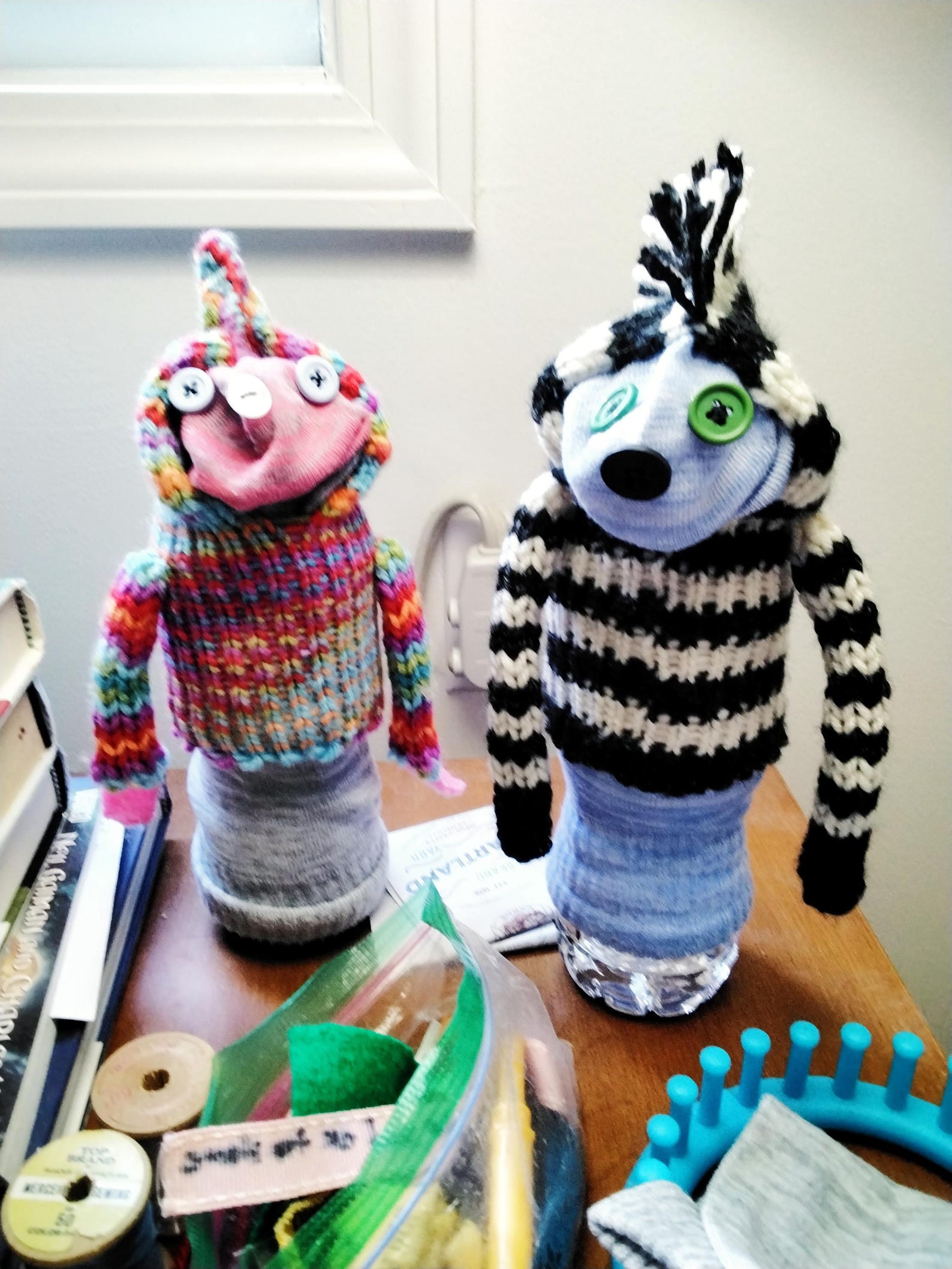 Puppet Party With a Friend. Kit to Make Two Sock Puppets - Etsy