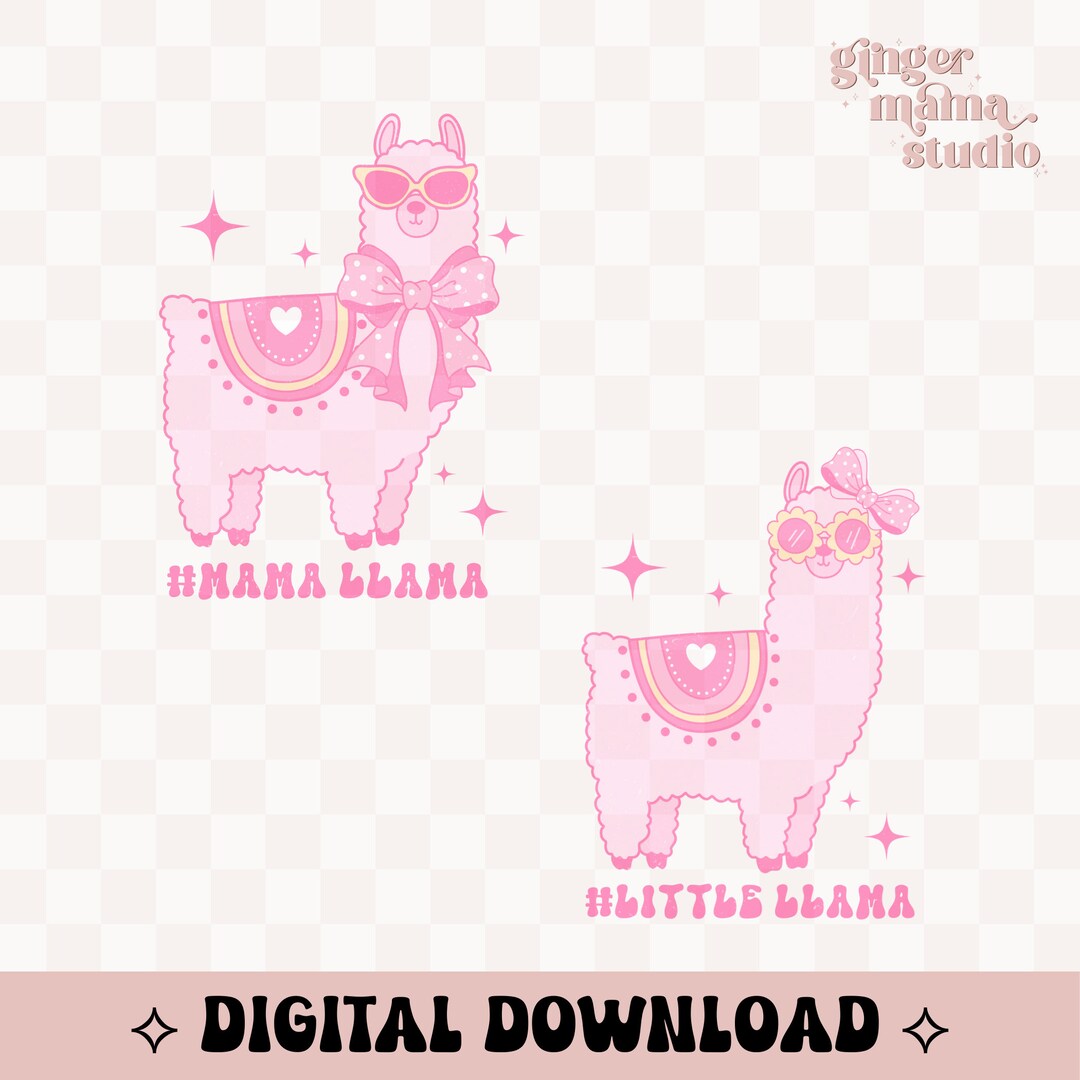 Coquette Mama Mini, Little Llama, Mama Llama, Trendy Coquette, Matching ...