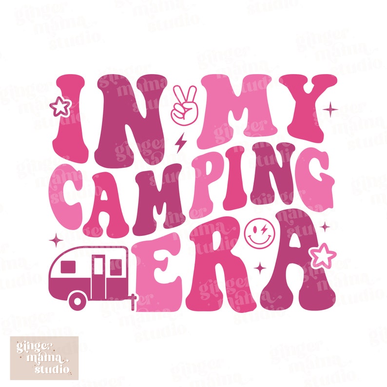 In My Camping Era Retro Png, Camping Era, Camper, Camping Shirt Png ...