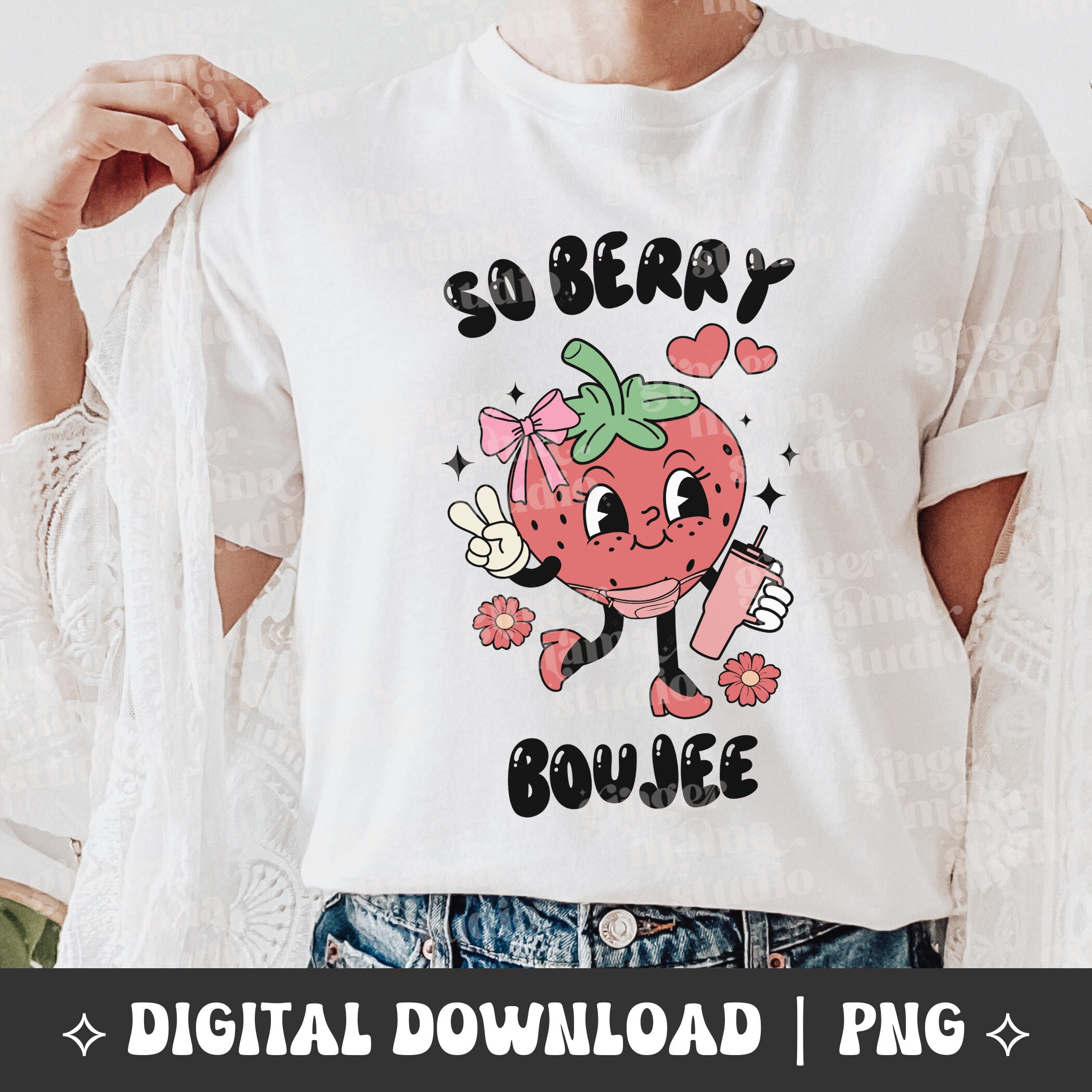 So Berry Boujee Strawberry Png, Strawberry, Berry Boujee, That Girl Era ...
