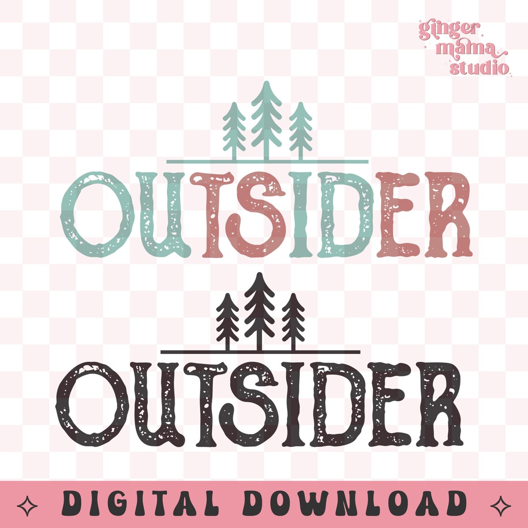 Outsider Trees Retro Png, Outdoorsy, Adventure, Camping, Hiking, Mountain Mama, Simple Outdoors ...