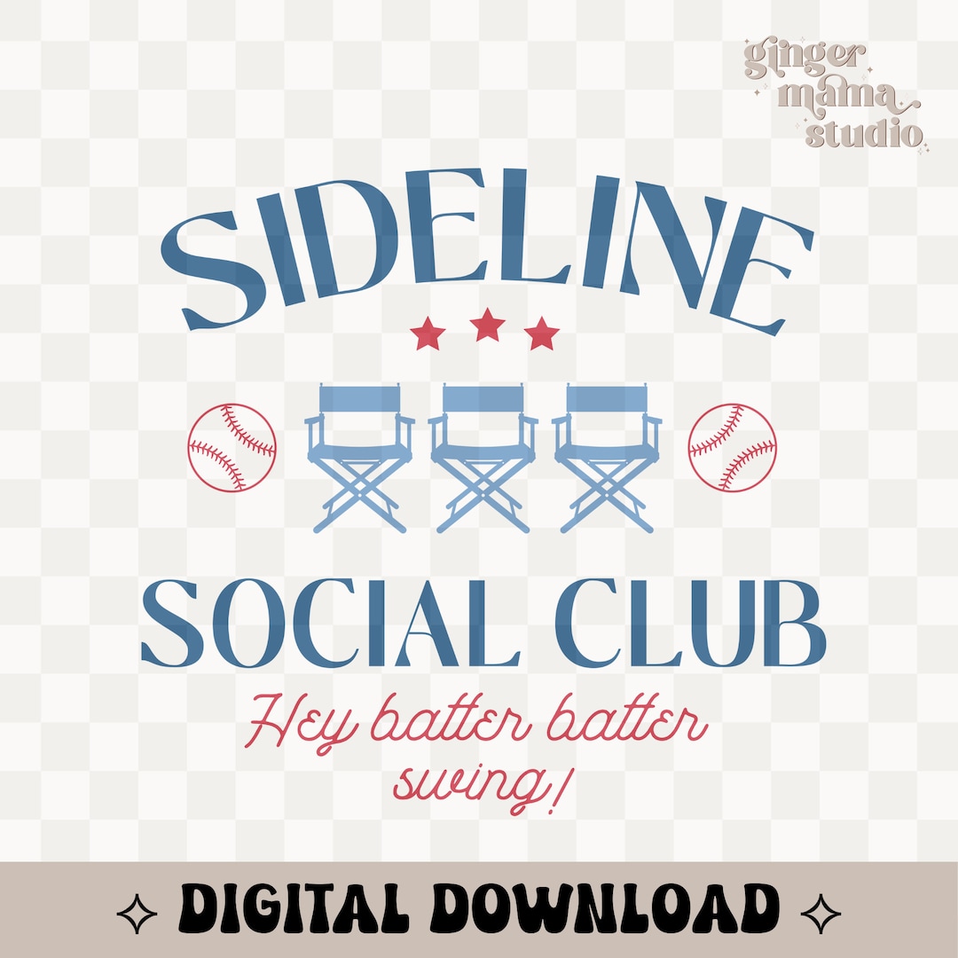 Sideline Social Club Png, Baseball Social Club, Hey Batter Batter Swing ...