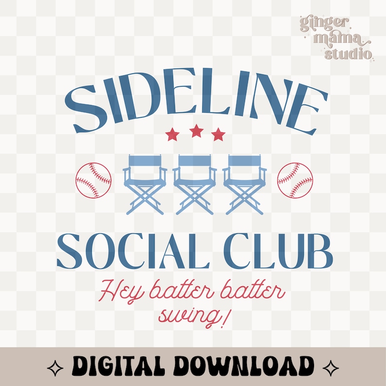 Sideline Social Club Png, Baseball Social Club, Hey Batter Batter Swing ...
