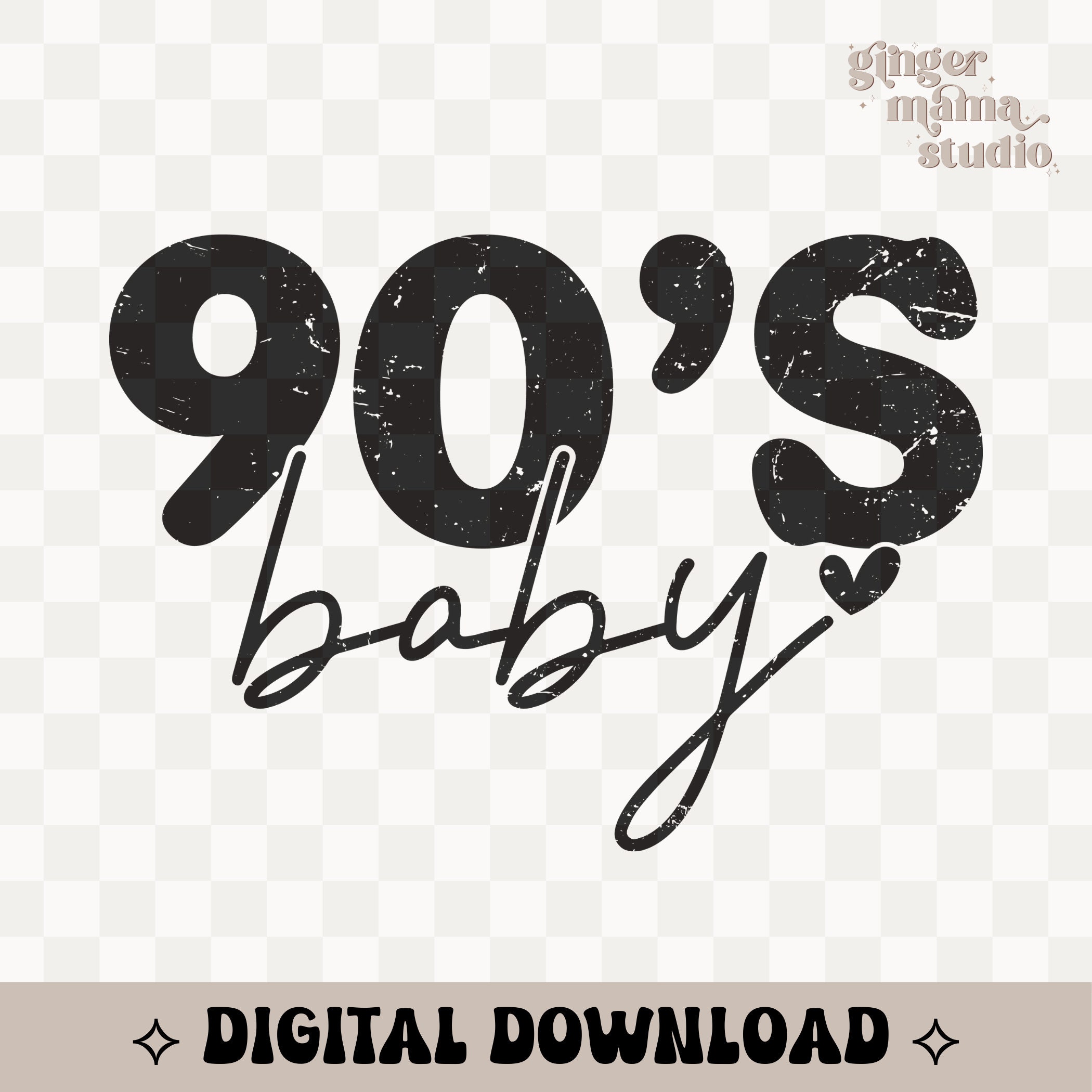 90’s Baby Heart Retro Png, 90s Baby, Groovy, Retro, Nostalgia, 90s Babe ...