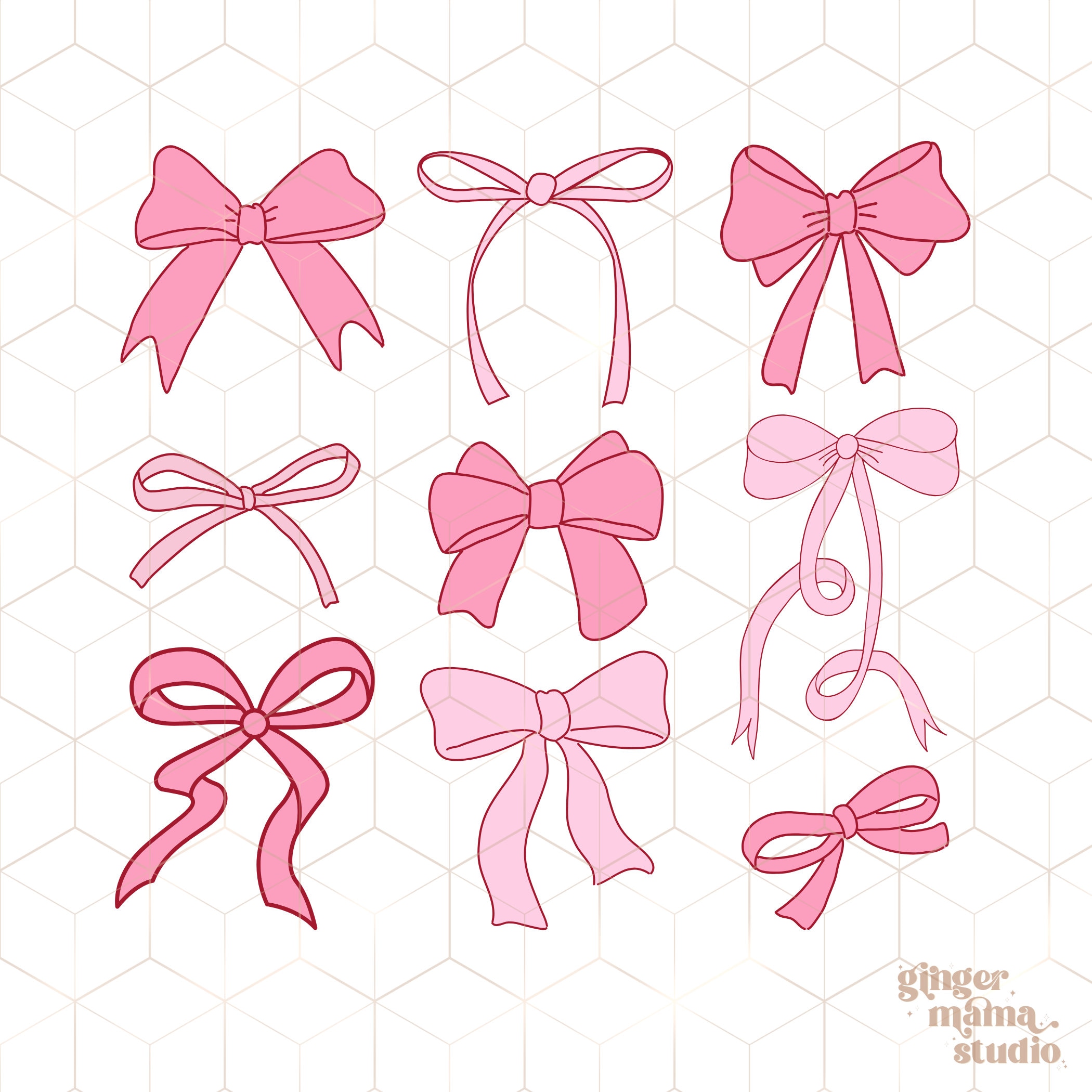 Coquette Bows Png, Coquette Pink Bows, Girly Coquette Png, Soft Girl ...